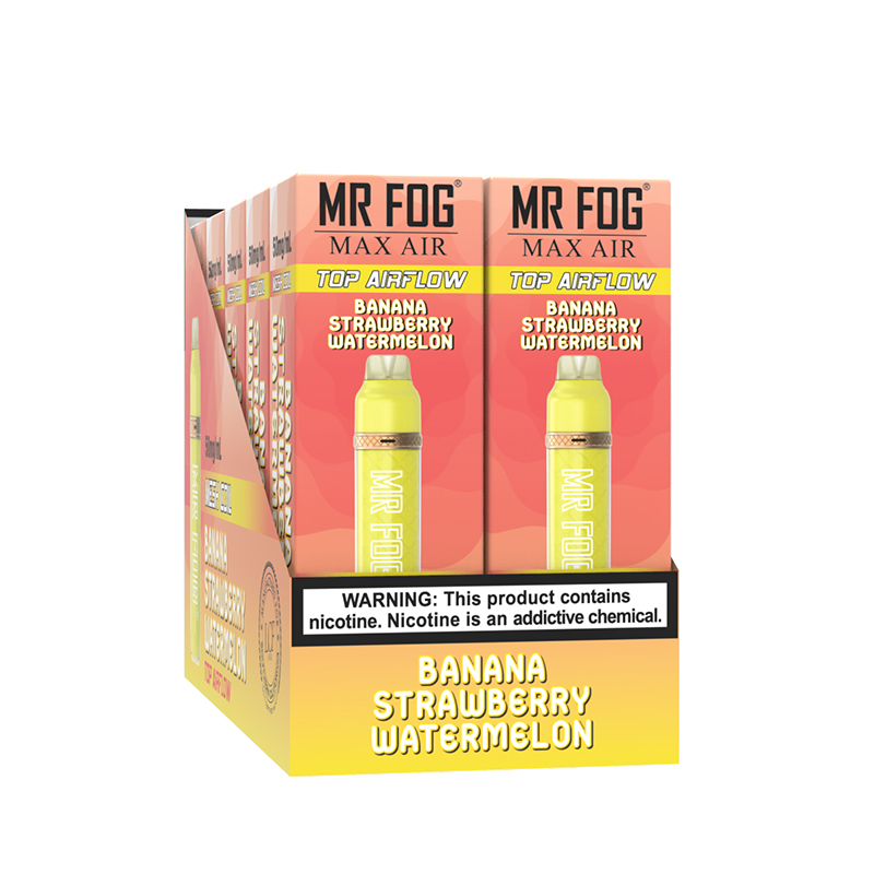 MR FOG MAX AIR 3000 PUFFS Banana Strawberry Watermelon – Finest Vaping